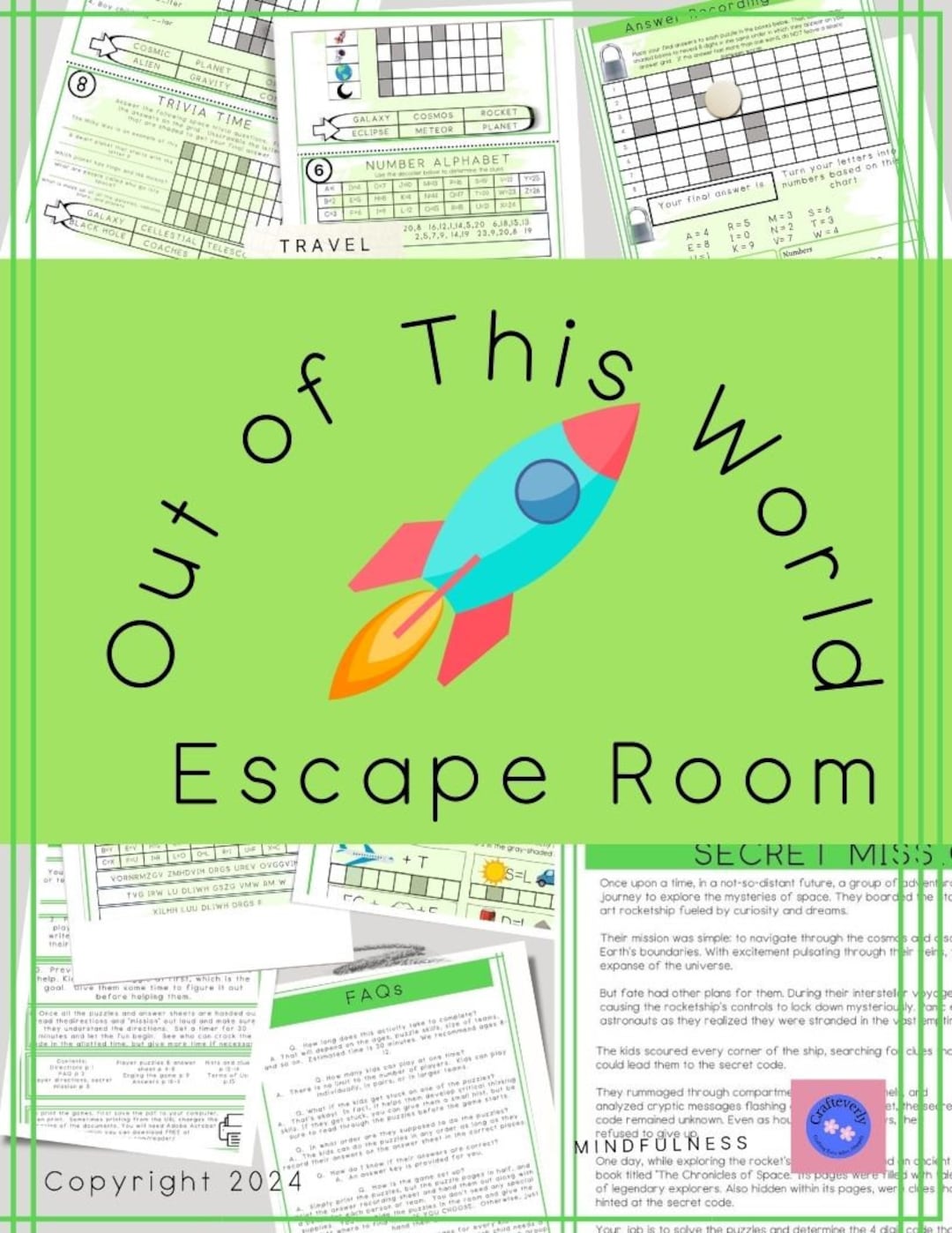 Escape Room for Kids, Printable Party Game, Sleepover Birthday Party ...