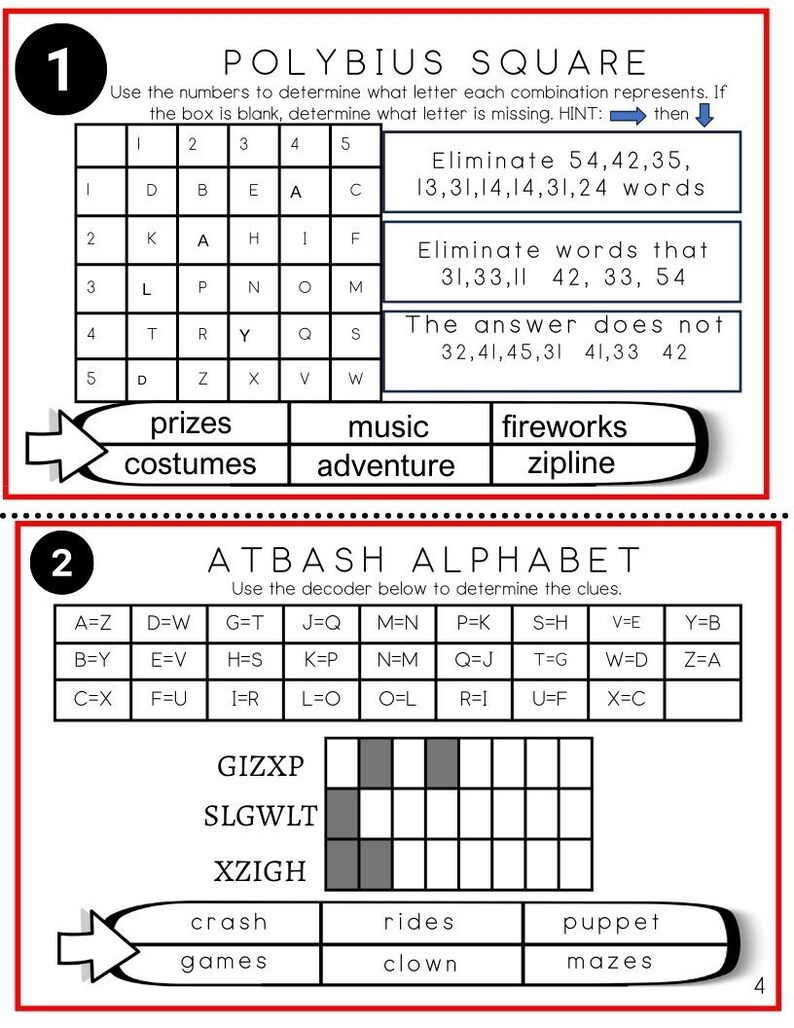 Escape Room for Kids, Printable DIY Party Game, Birthday, Amusement ...