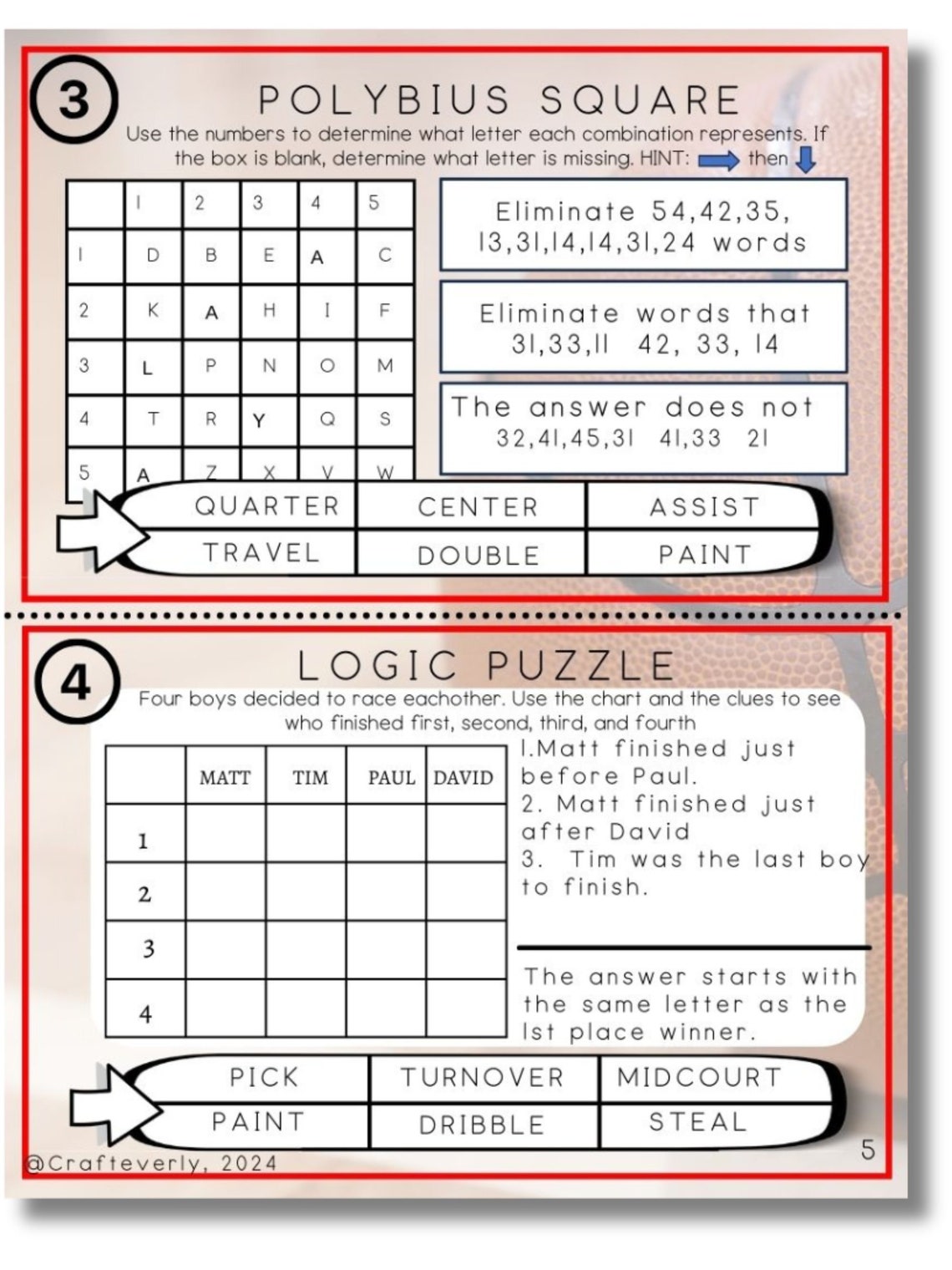 Basketball Escape Room Kit: Printable DIY Game (ages 8-12) - Etsy UK