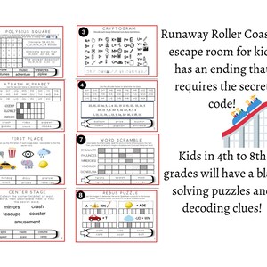 Escape Room for Kids, Printable DIY Party Game, Birthday, Amusement ...