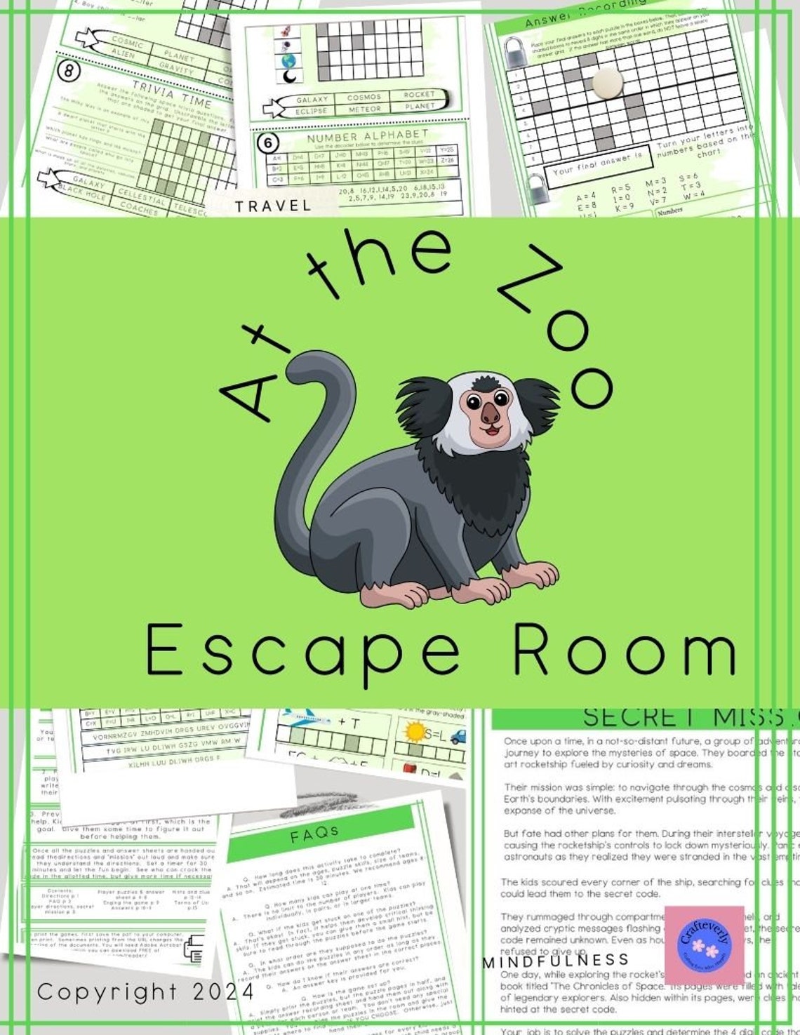 Printable Escape Room for Kids, Printable Party Game, Birthday Party ...
