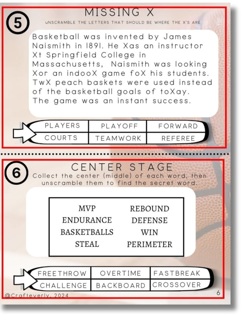 Basketball Escape Room Kit: Printable DIY Game (ages 8-12) - Etsy UK