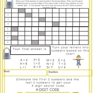 Fall Fun Escape Room Kit: Printable Kids Puzzles (PDF Download) - Etsy
