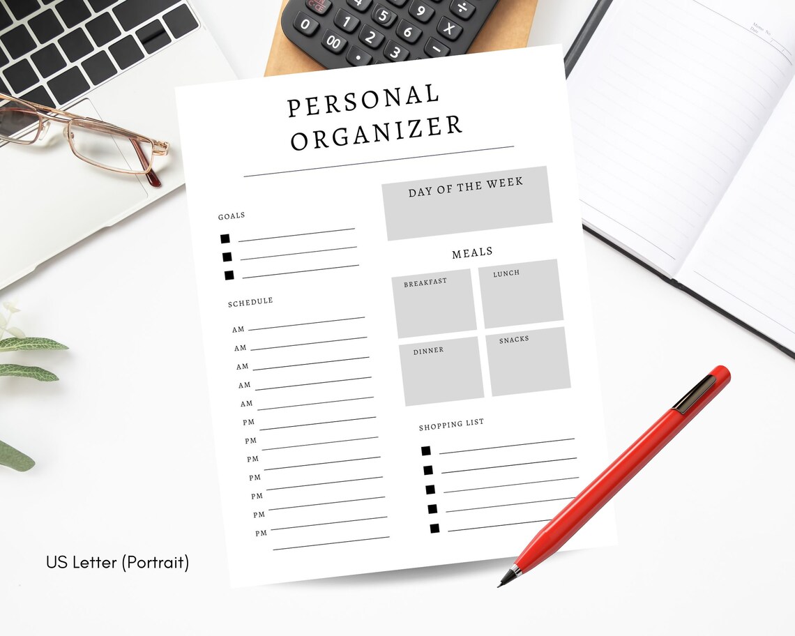 Planner Bundle, Minimalist Design, Daily, Weekly, Monthly, Yearly ...