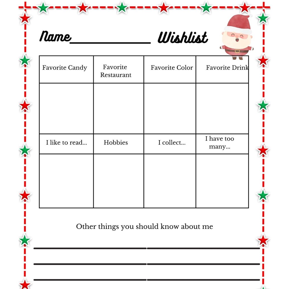 The Complete Secret Santa Organizer Printable Instant - Etsy