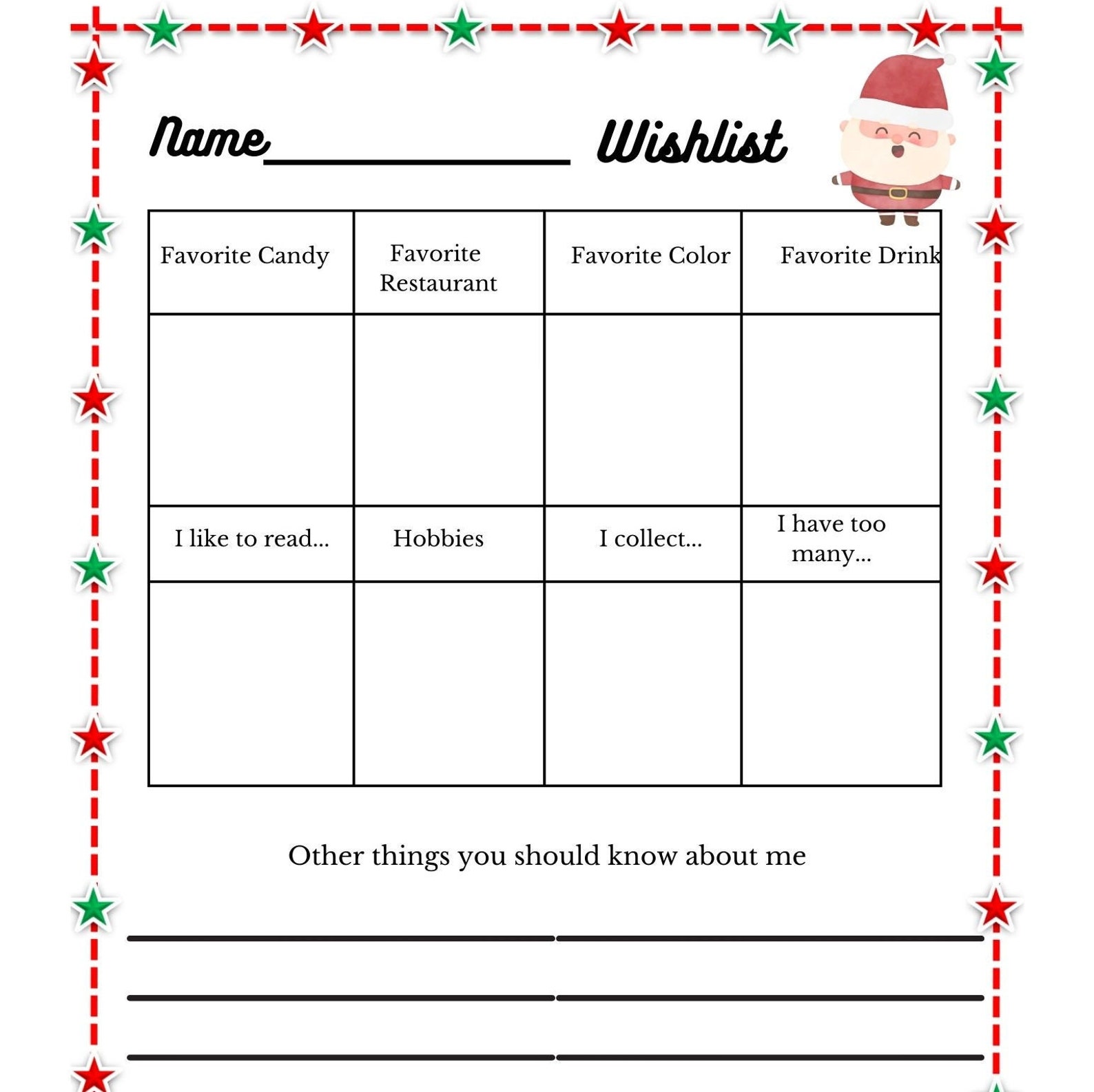 The Complete Secret Santa Organizer Printable Instant - Etsy