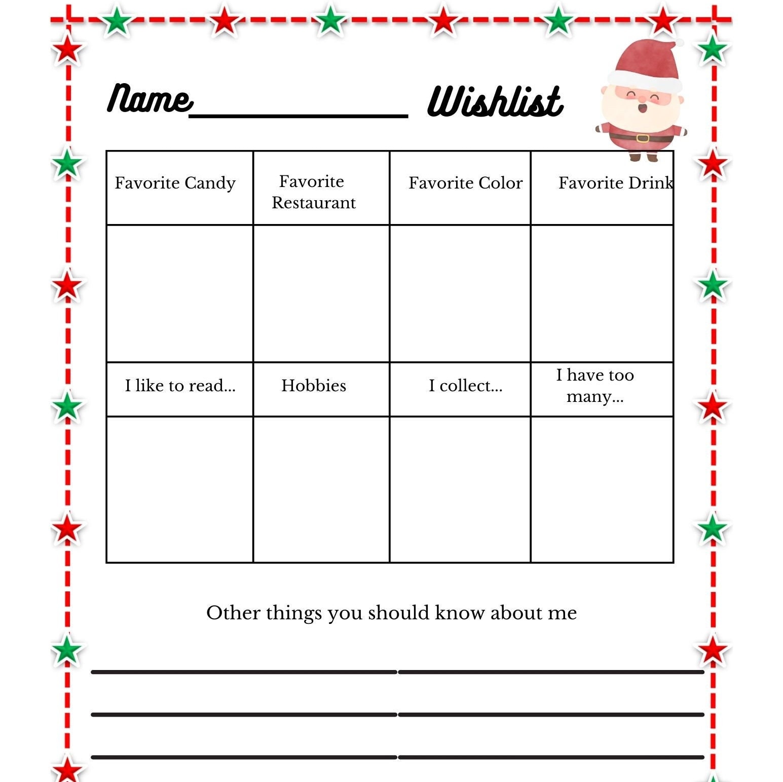 The Complete Secret Santa Organizer Printable Instant - Etsy