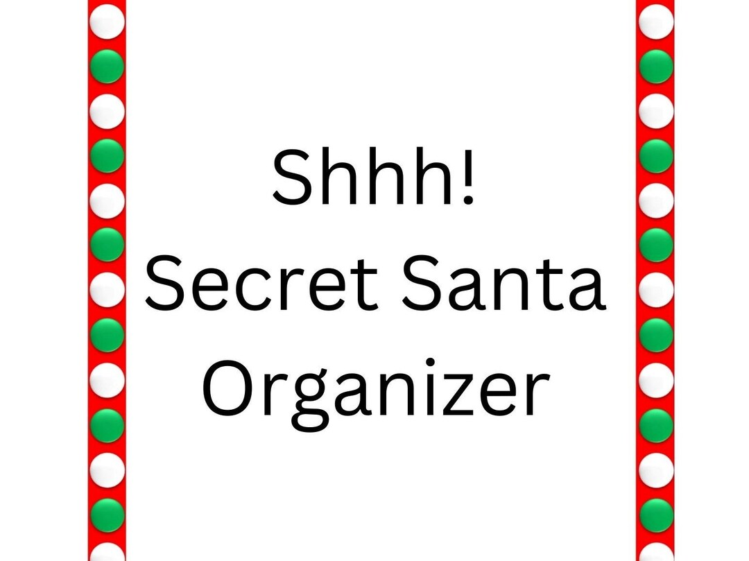 The Complete Secret Santa Organizer Instant Download - Etsy