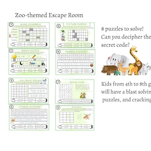 Printable Escape Room for Kids, Printable Party Game, Birthday Party ...