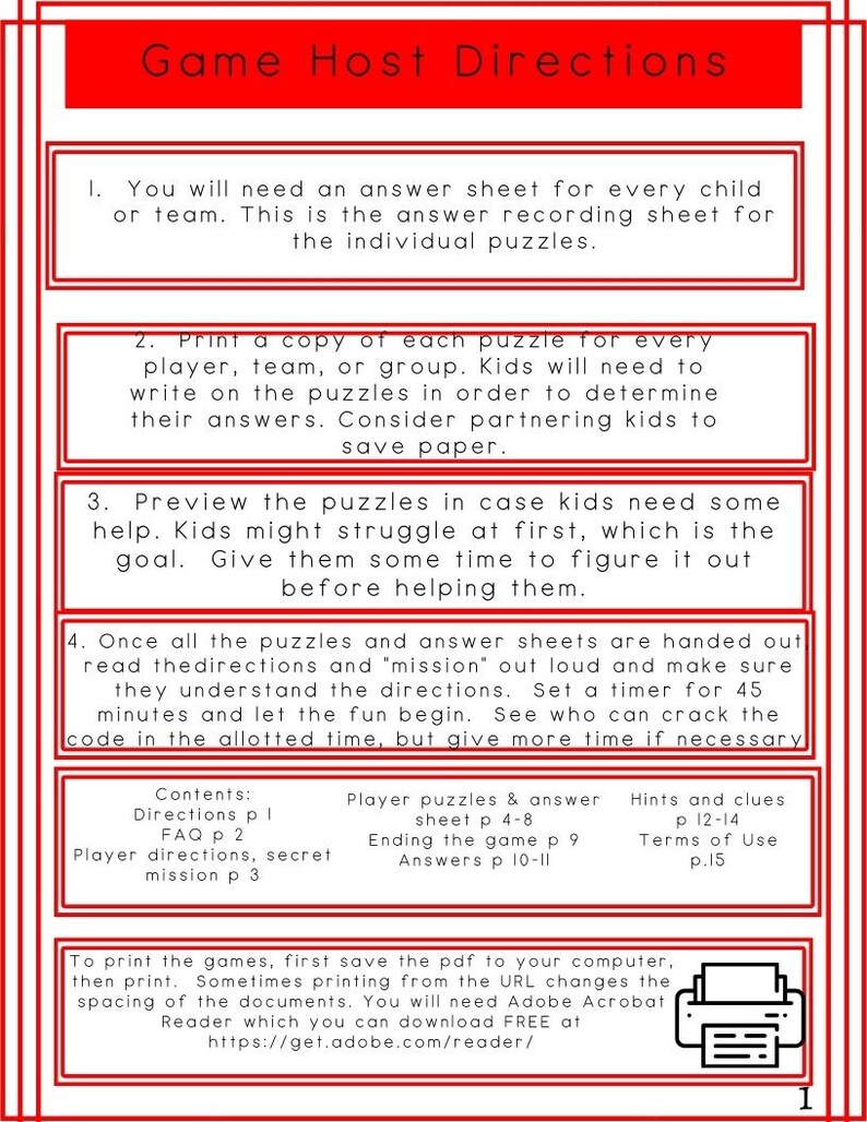 Escape Room for Kids, Printable DIY Party Game, Birthday, Amusement ...