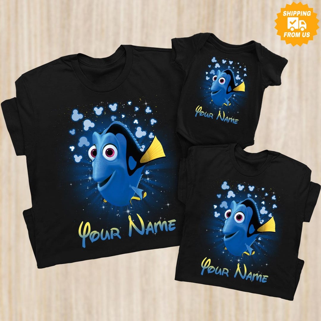 Custom Finding Nemo Matching Shirts, Mom Dad Disney Tshirt ...