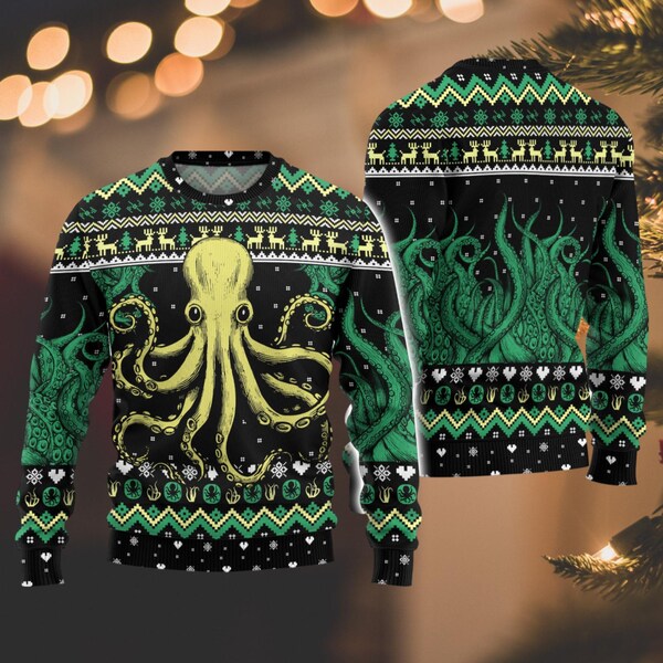 Octopus Sweater - Etsy