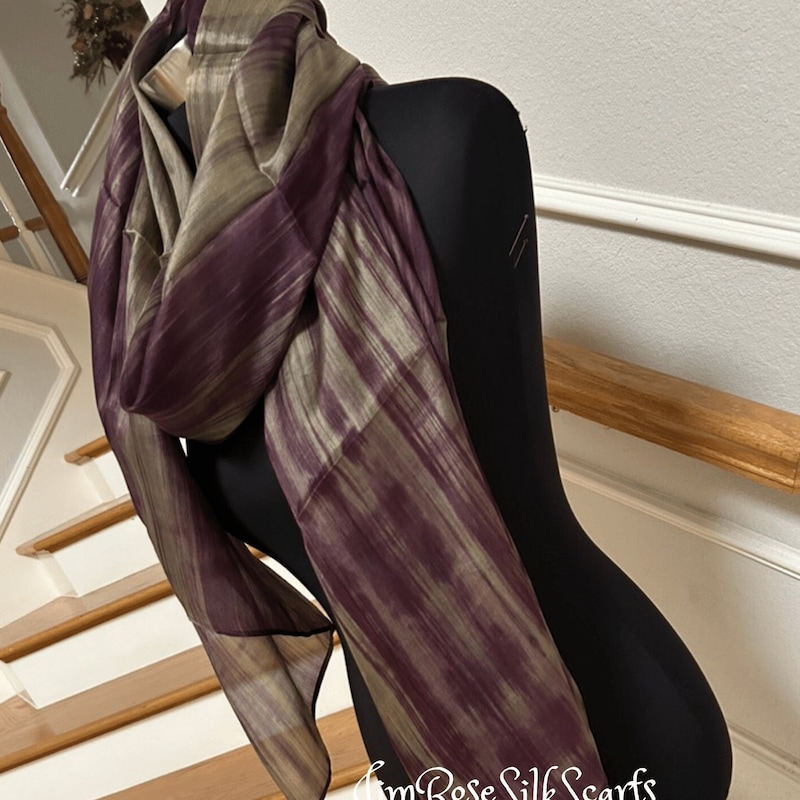 Purple and Gold Scarf - Etsy