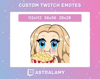 Eating Popcorn Emote - Etsy