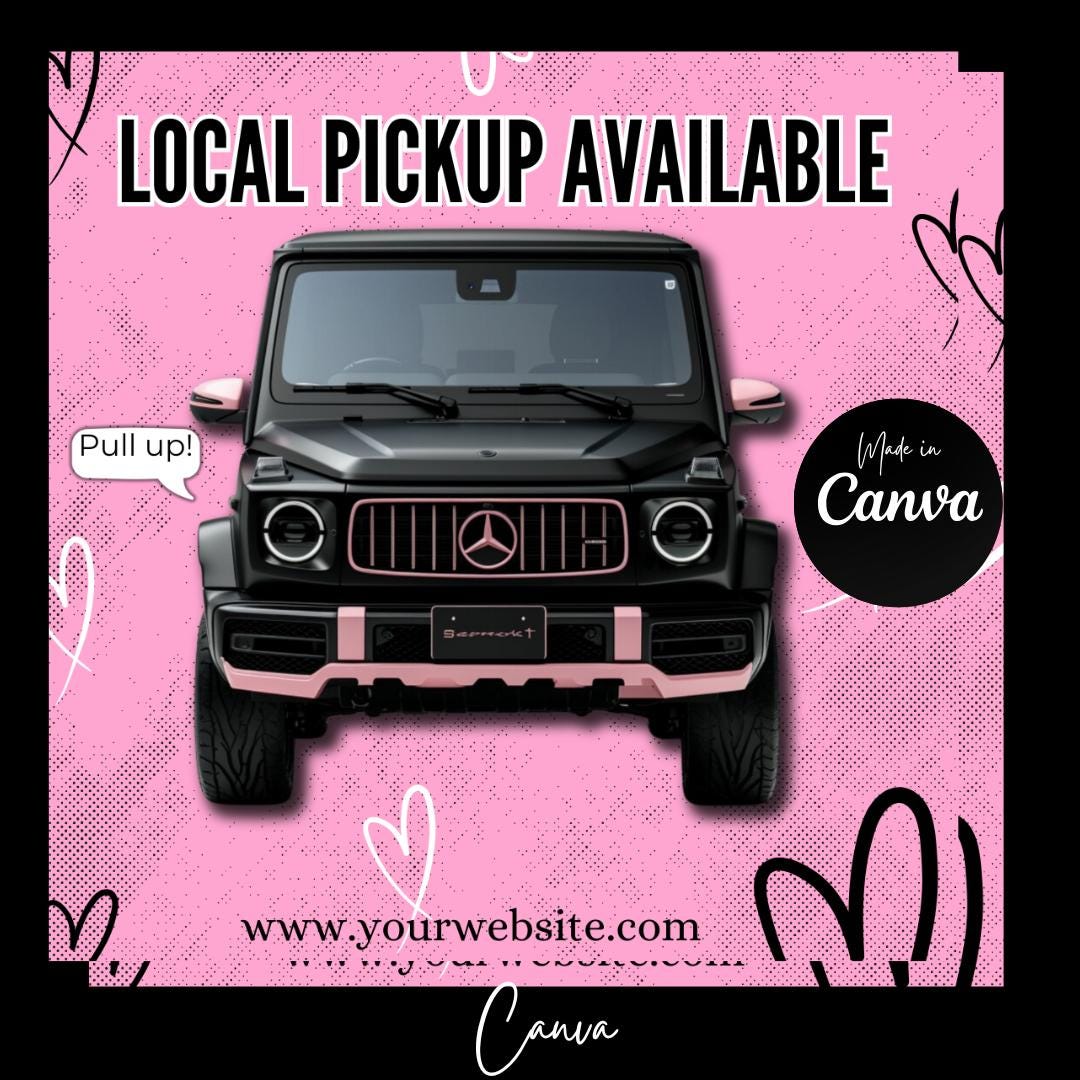 Local Pickup Flyer, Boutique Flyer, Shopping Flyer - Etsy