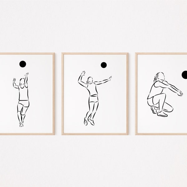 Volleyball Wall Art - Etsy