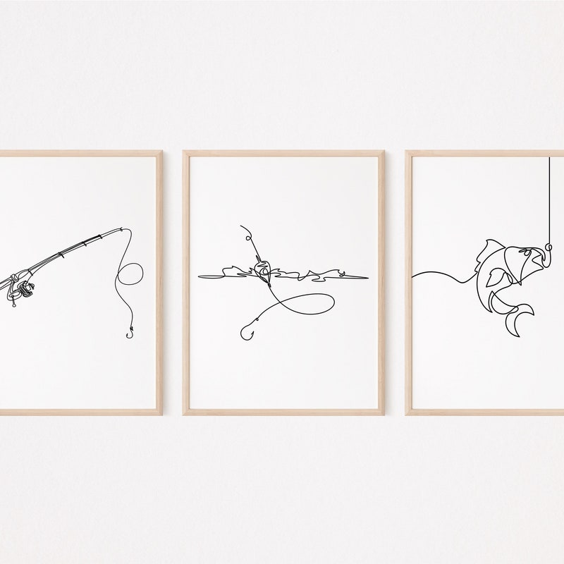 Fly Fishing Modern Art - Etsy