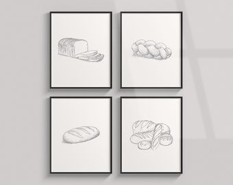 12 Bakery Wall Art/printable Poster/baking Print/kitchen Wall Decor ...