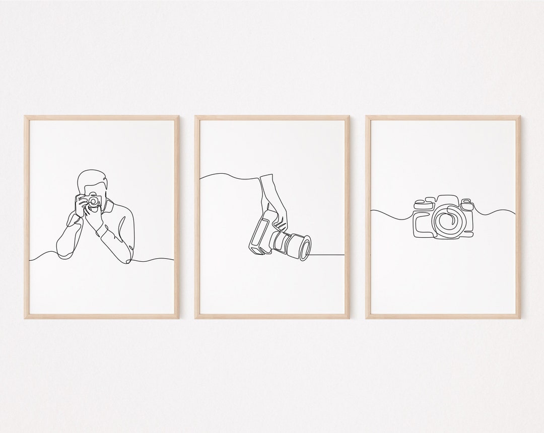 3 Photographer Wall Art/camera Poster/photography Room Wall Decor/gift ...