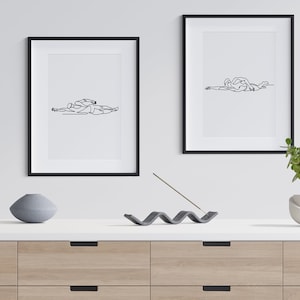 3 Swimming Posters/swimmer Wall Art/water Sports Print/printable/gift ...