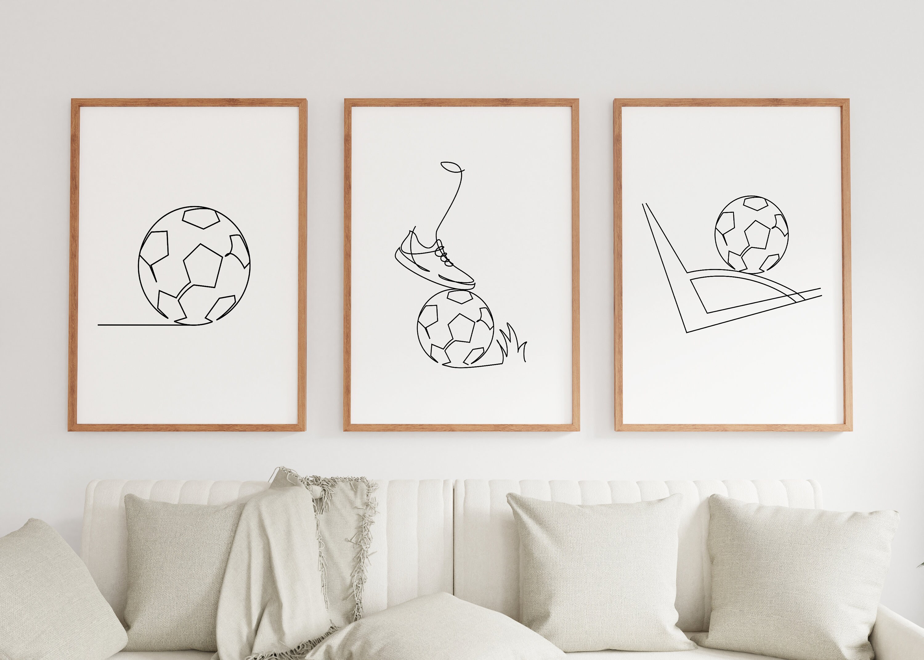 3 Soccer Wall Art/football Posters/sports Wall Decor/printable/print ...