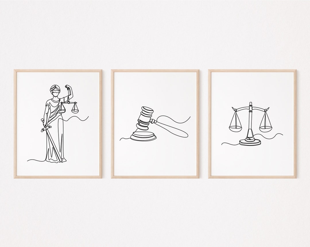 3 Lawyer Office Poster/attorney Wall Art/printable/wall Decor/print/law ...