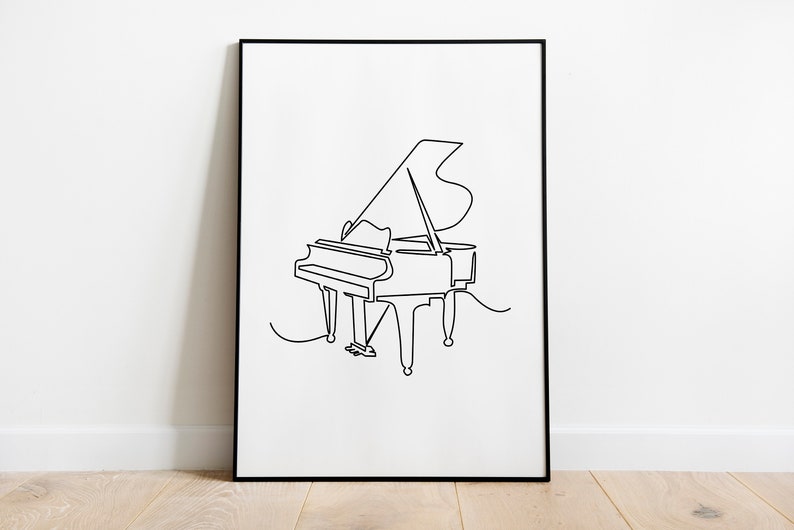 Piano Violin Poster/music Room Wall Art/cello Wall - Etsy