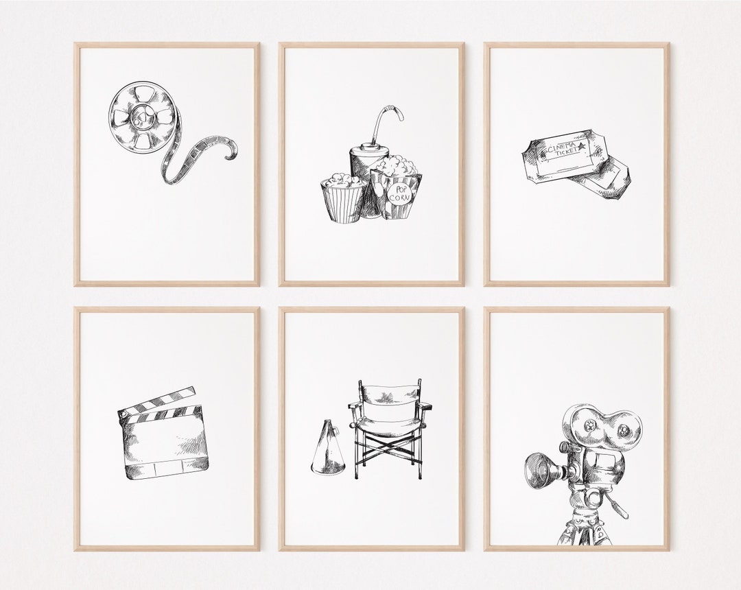 14 Film Class Posters/home Theatre Wall Decor/movie Room Wall Art/mini ...