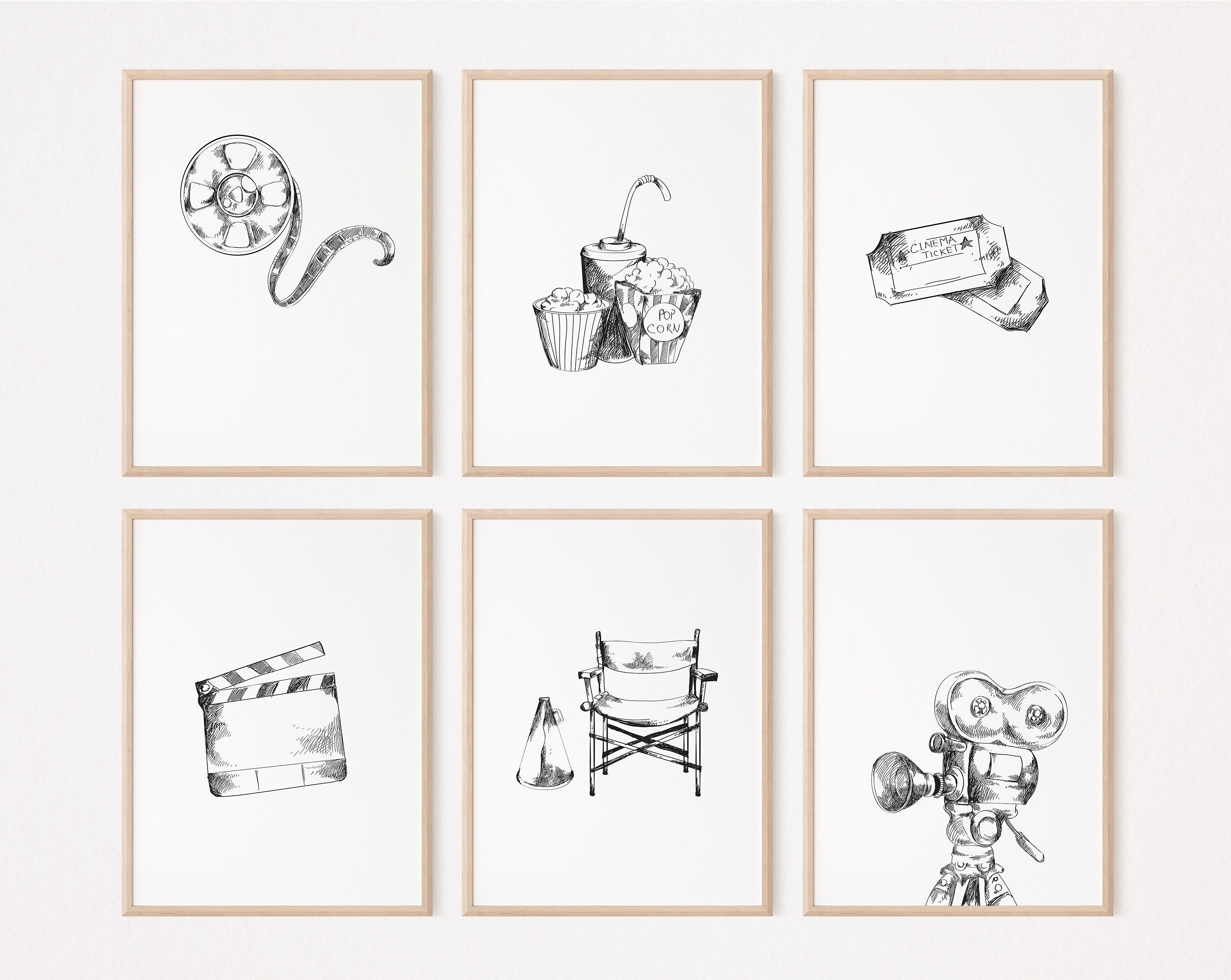 14 Film Class Posters/home Theatre Wall Decor/movie Room Wall Art/mini ...