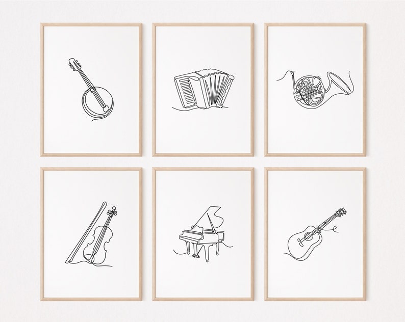 16 Musical Instrument Posters/music School - Etsy