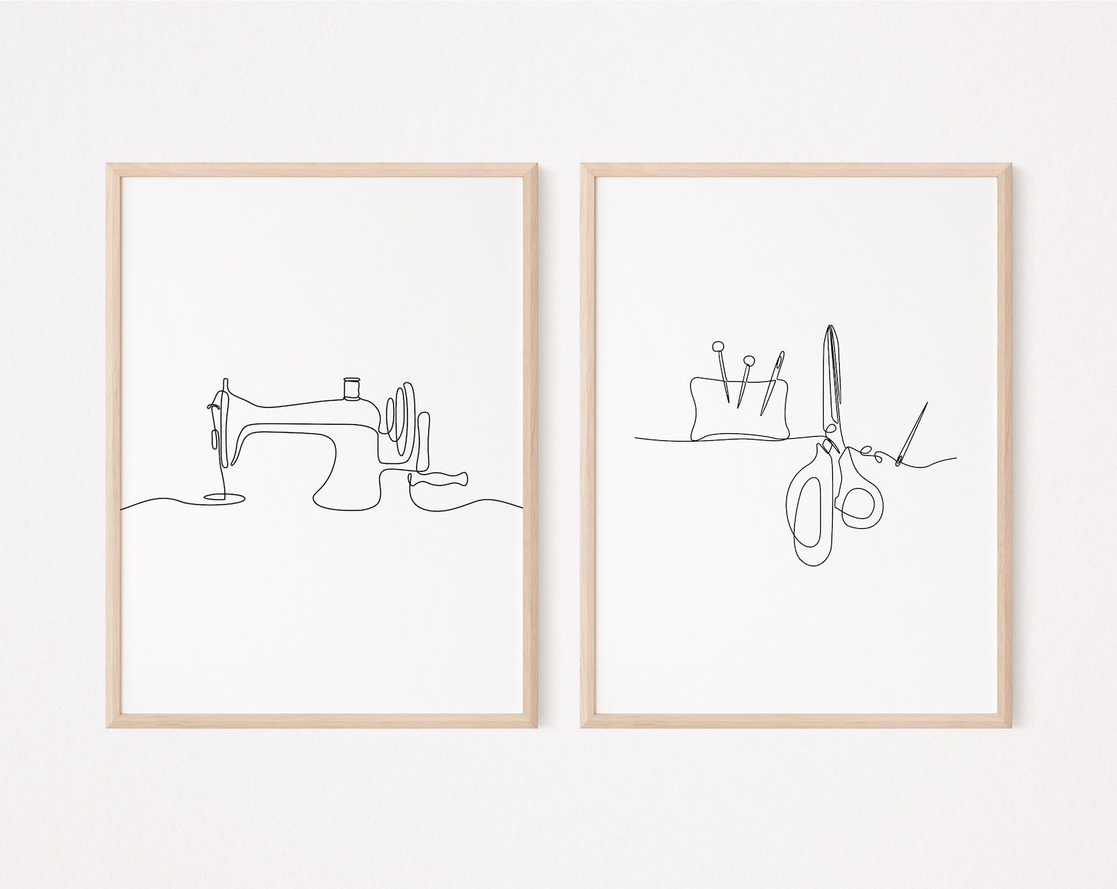 5 Sewing Posters/seamstress Wall Art/wall Decor/craft Room Gallery Set ...