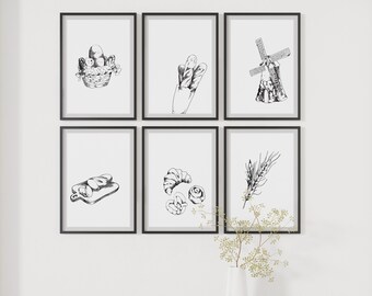 12 Bakery Wall Art/printable Poster/baking Print/kitchen Wall Decor ...