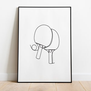 3 Ping Pong Wall Art/table Tennis Poster/sports Print/printable/wall ...