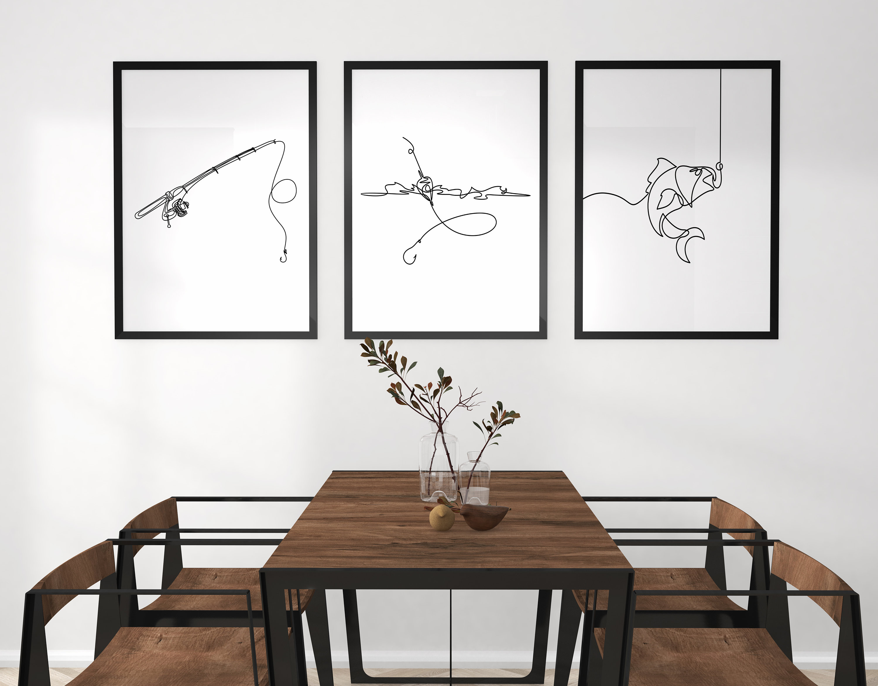 3 Fishing Wall Art/fisherman Posters/fisher Print/gift for Men/man/him ...