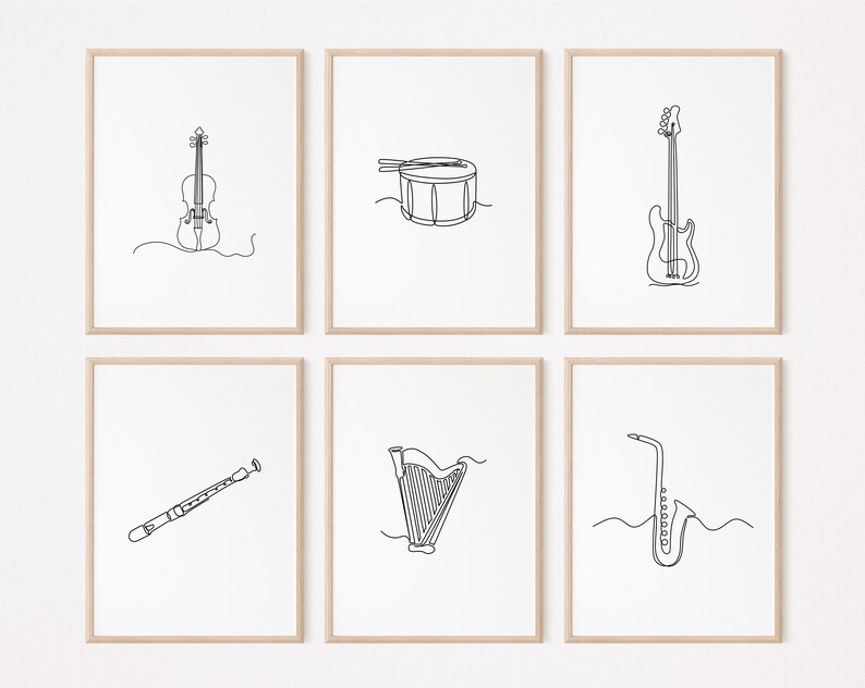 16 Musical Instrument Posters/music School Classroom/orchestra/musical ...