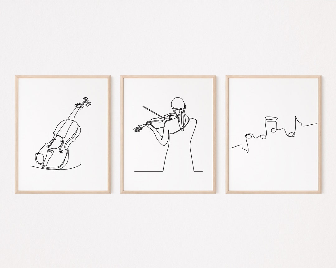 3 Violinist Posters/violin Viola Wall Art/wall Decor/cello Teacher ...