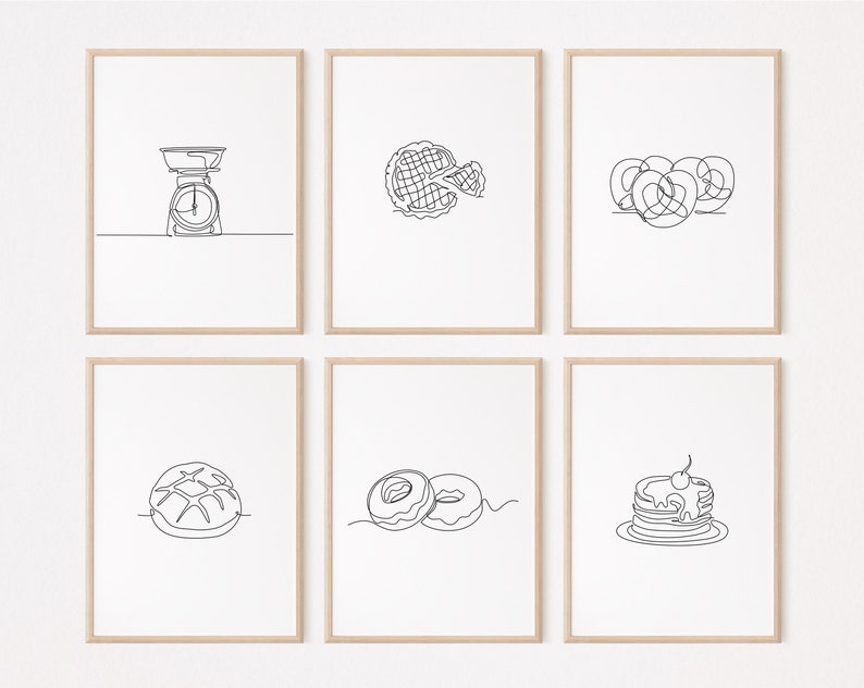 12 Bakery Wall Art/printable Poster/baking Print/kitchen Wall Decor ...