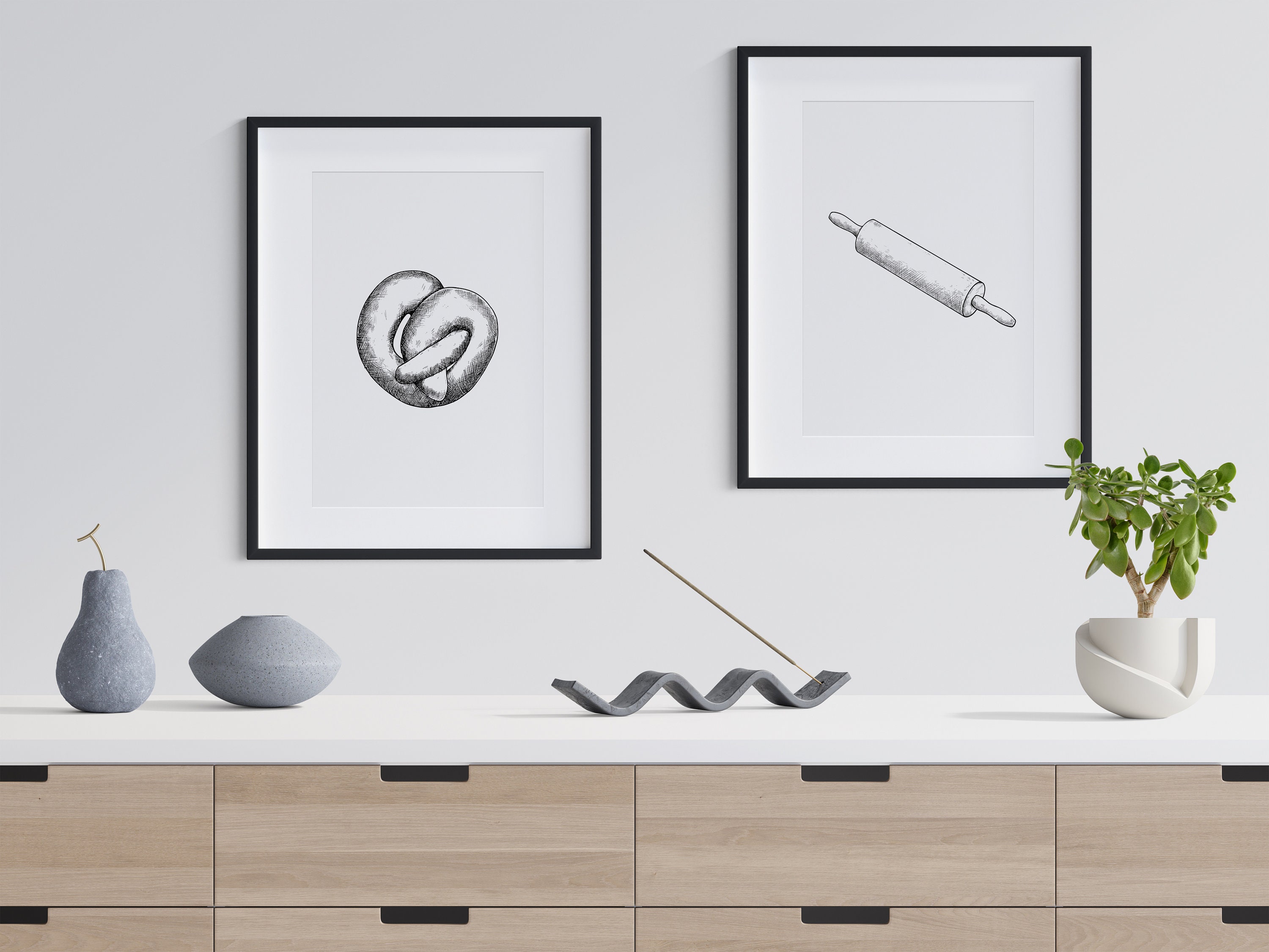 5 Bakery Wall Art/bread Printable Poster/baking Print/kitchen - Etsy