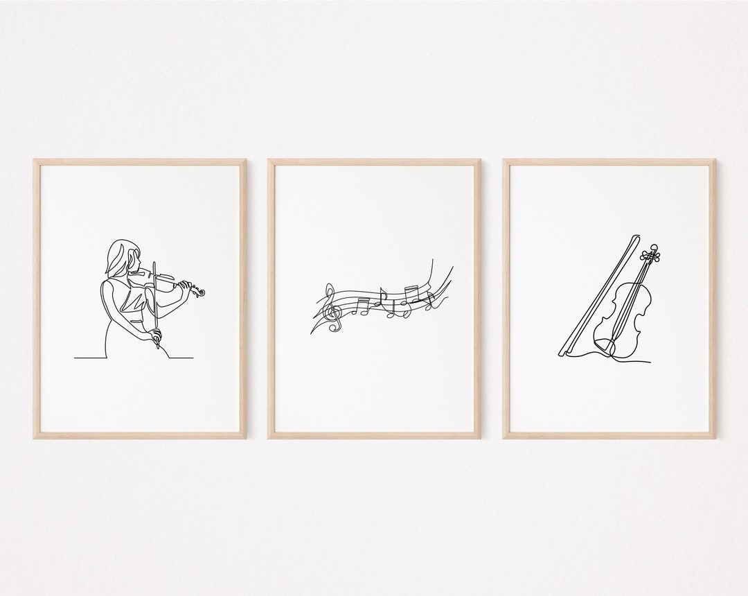 3 Violinist Posters/violin Viola Wall Art/wall Decor/cello Teacher ...