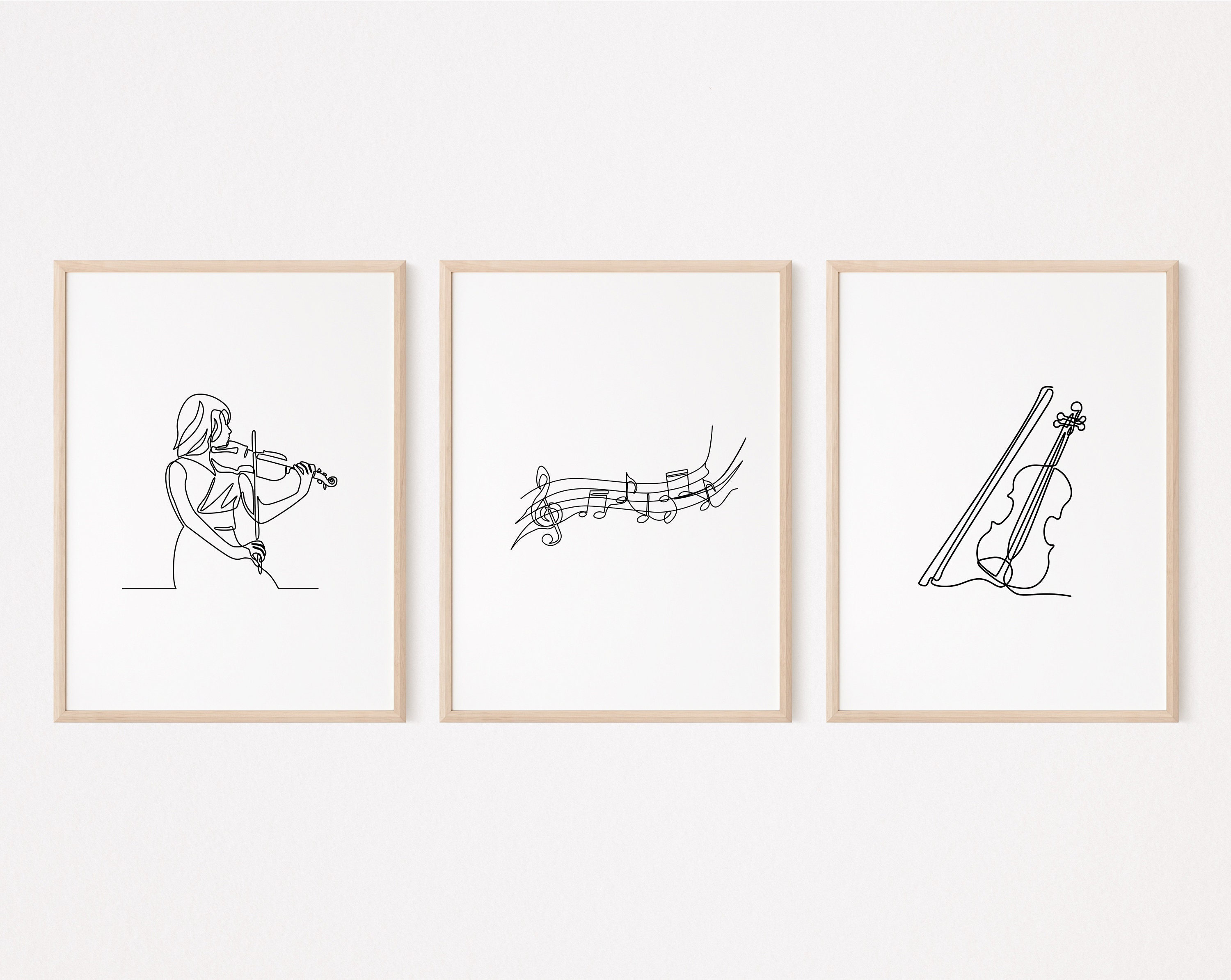 3 Violinist Posters/violin Viola Wall Art/wall Decor/cello Teacher ...