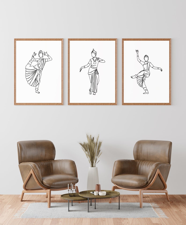 Buy 3 Bharatanatyam Posters/indian Dance Wall Art/tamil Dance Online in ...