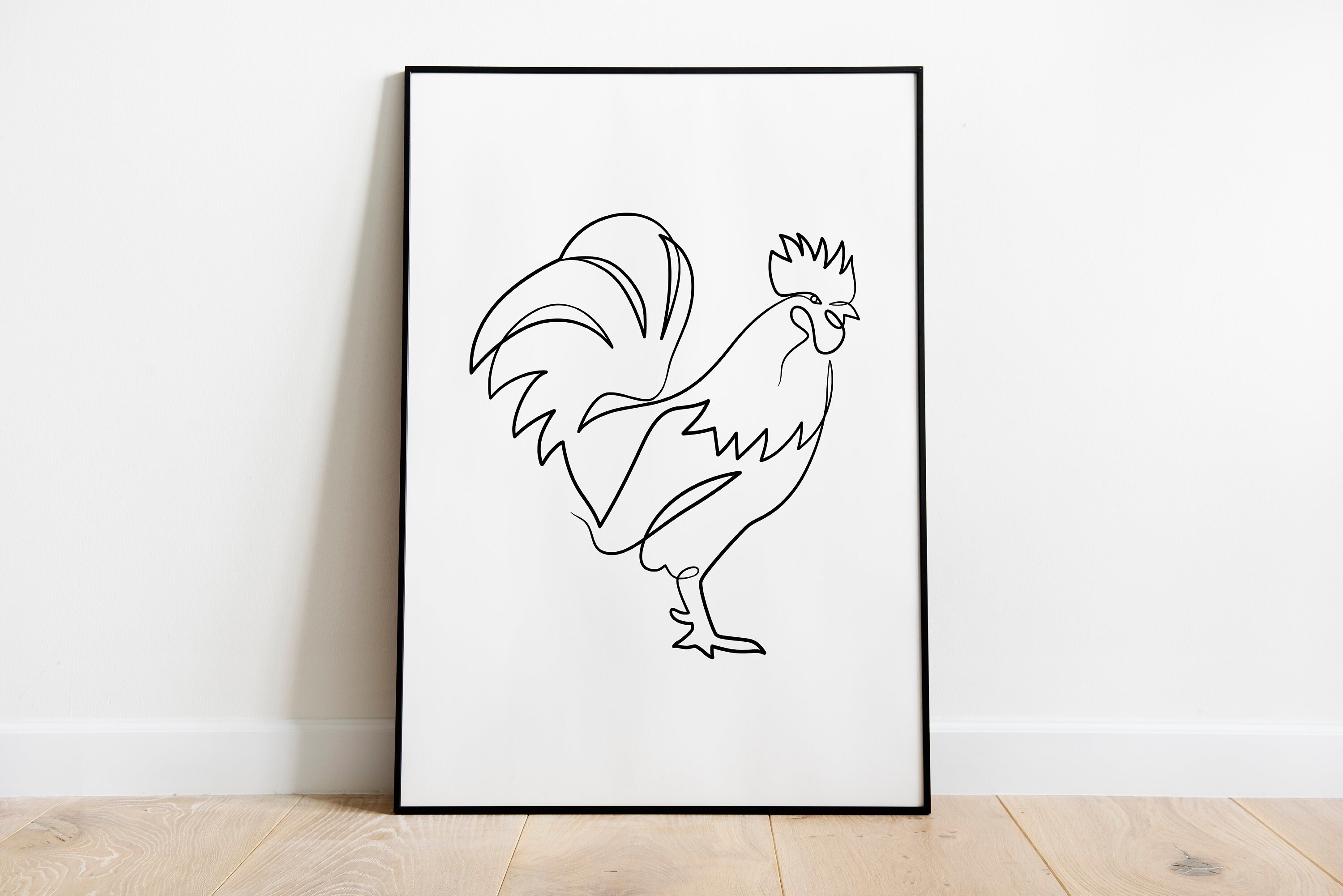3 Rooster Hen Wall Art Print/chicken Printable/farm Animal Poster/farm ...