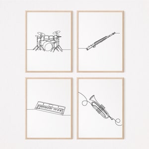 16 Musical Instrument Posters/music School Classroom/orchestra/musical ...