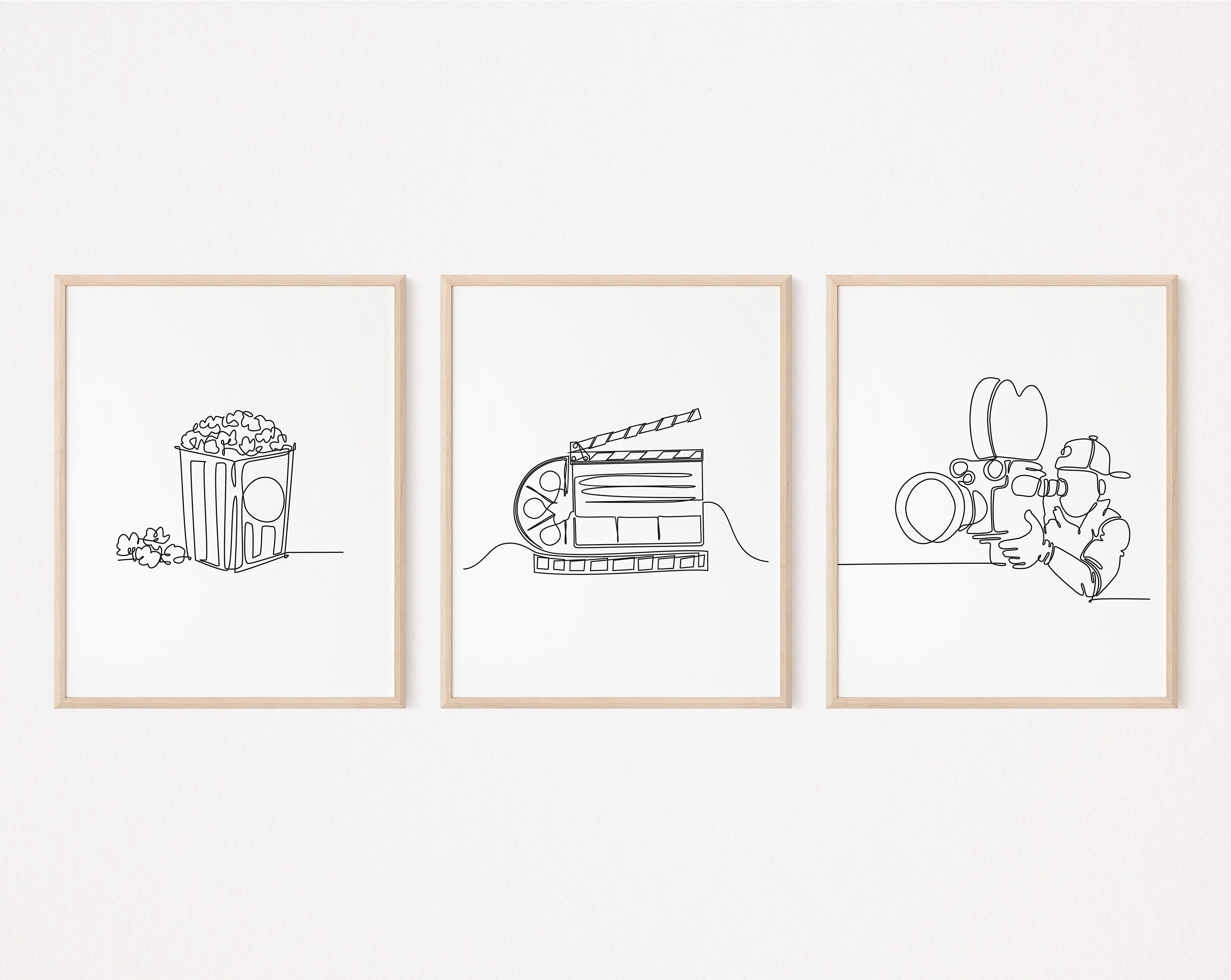3 Film Class Posters/home Theatre Wall Decor/movie Room Wall Art/mini ...