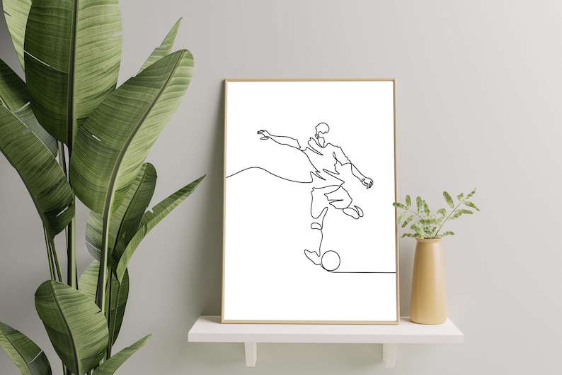3 Football Wall Art/soccer Posters/sports Wall Decor/printable/print ...