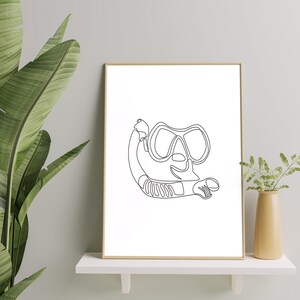 3 Scuba Diving Wall Art/diver Poster/snorkeling Print/snorkeler Gift ...