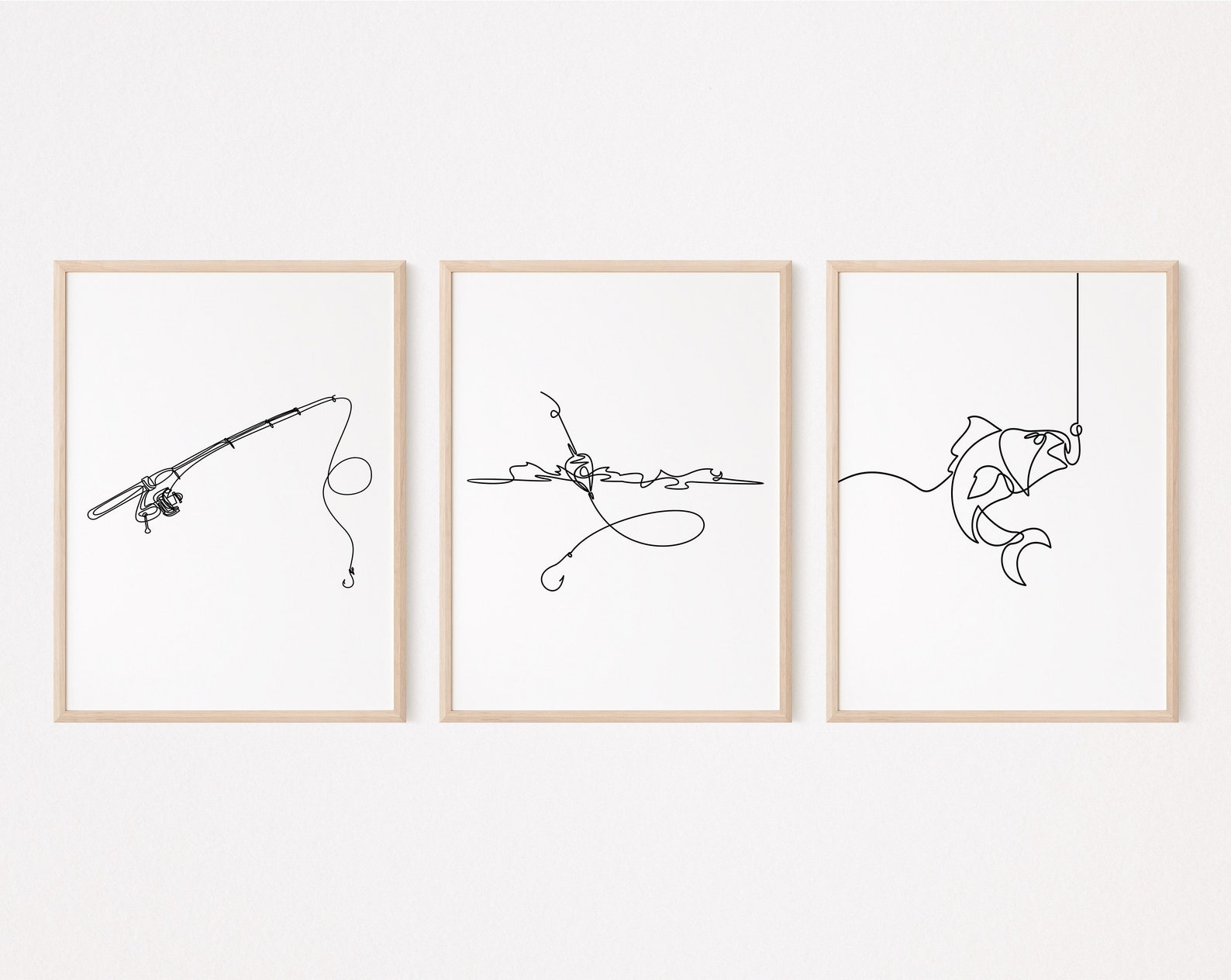3 Fishing Wall Art/fisherman Posters/fisher Print/gift for Men/man/him ...