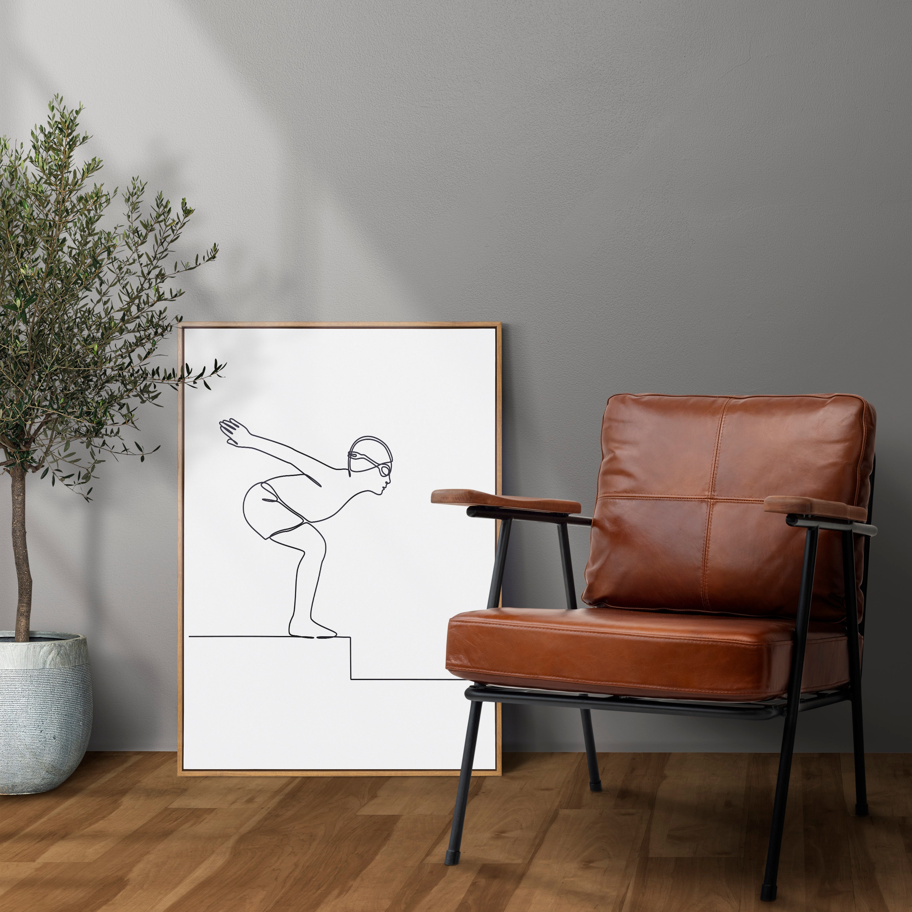 3 Kids Swimming Posters/swimmer Wall Art/water Sports Print/printable ...