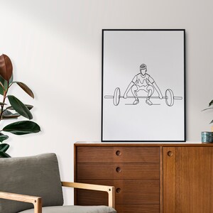 3 Weight Lifting Wall Art/workout Posters/gym Room Wall Decor/fitness ...