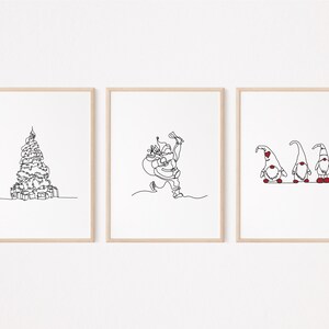 6 Christmas Posters/printable/santa Claus Print/wall Art/classroom ...